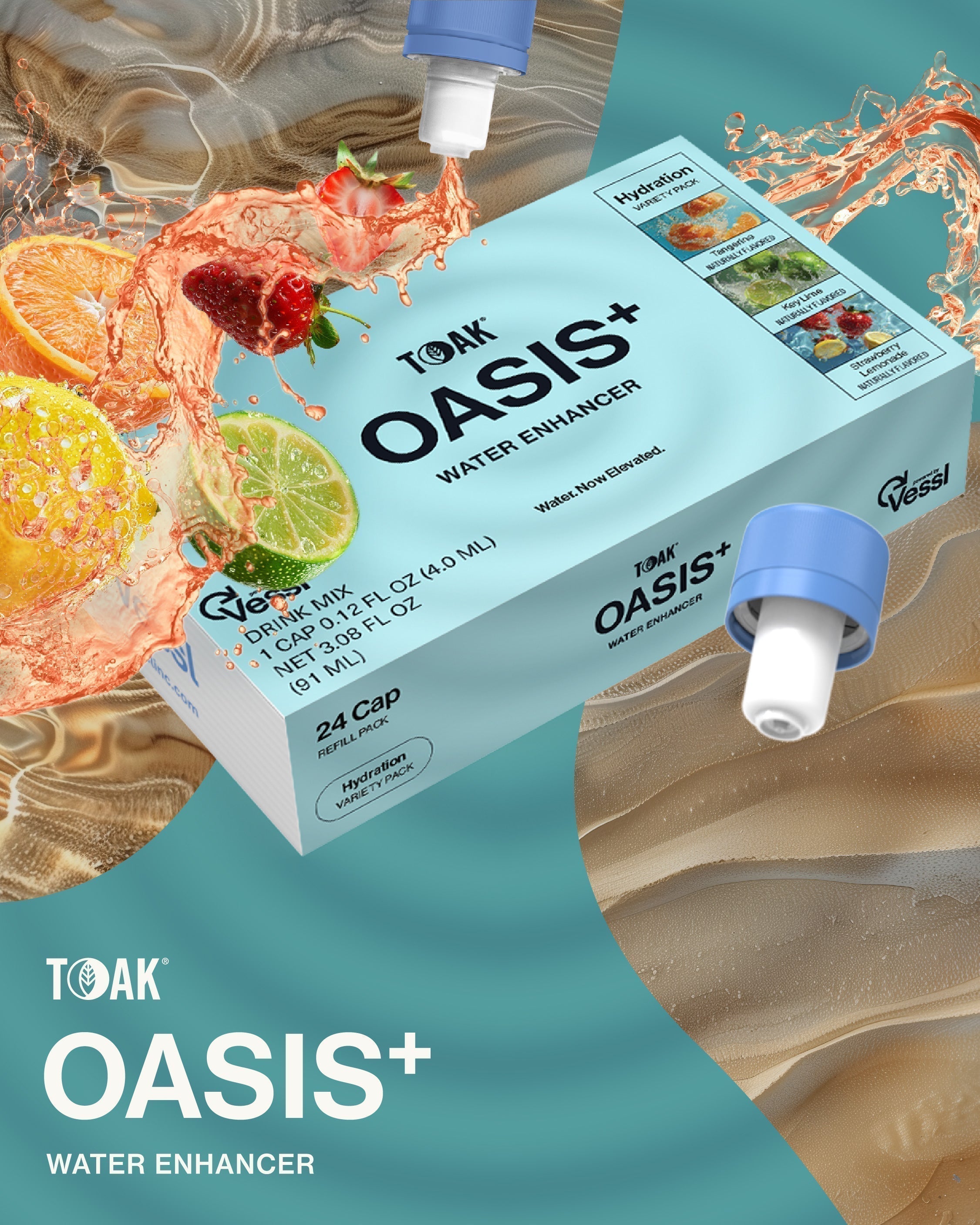 Introducing TOAK Oasis+ Water Enhancer: Hydration with a Twist